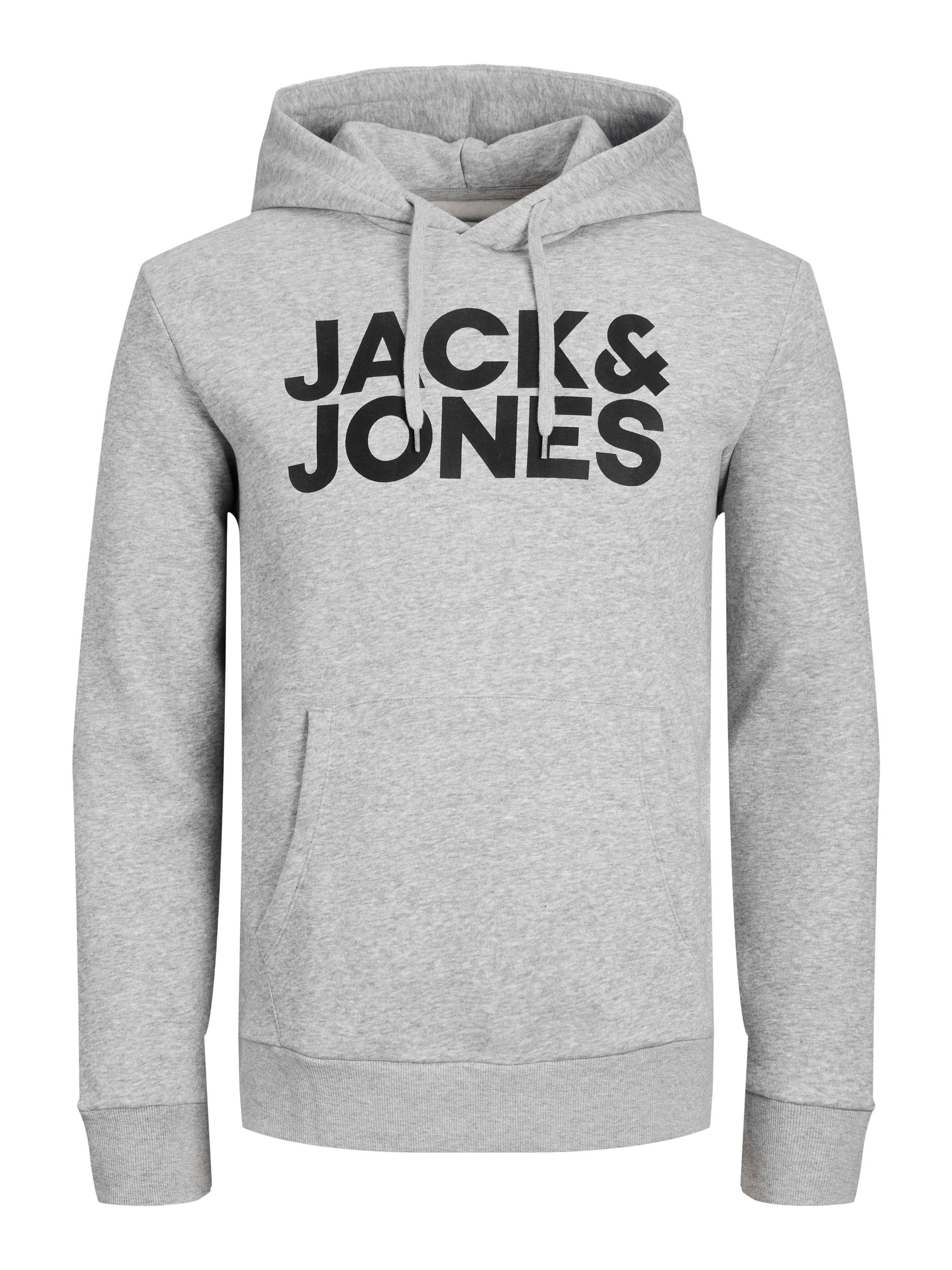 JJECORP LOGO SWEAT HOOD NOOS | light grey melange | L | 5714487362616